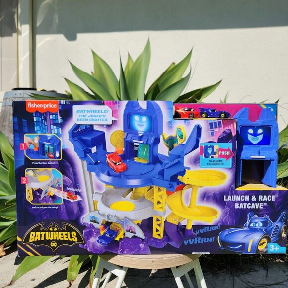 Fisher-Price | Toys | New Fisherprice Dc Batwheels Toy Car Race Track ...